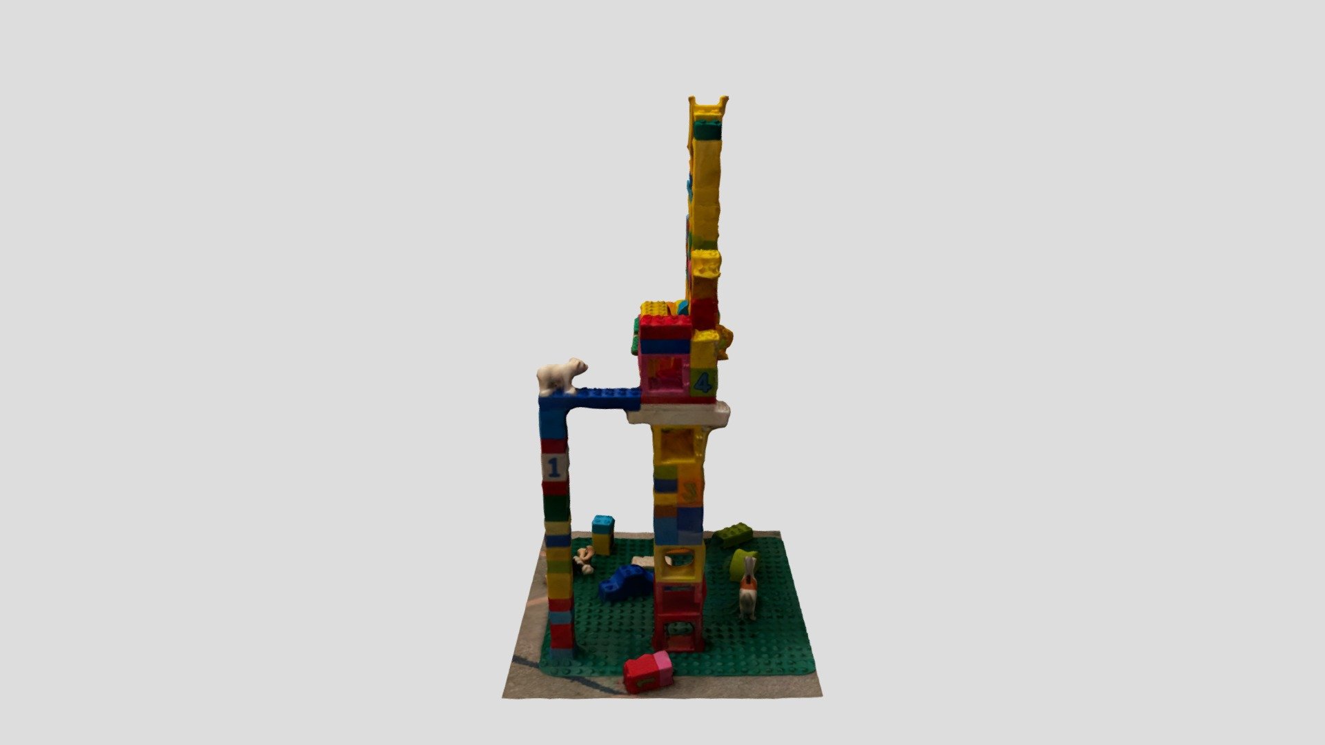 Lego tower - Download Free 3D model by tibo [511dd4c] - Sketchfab