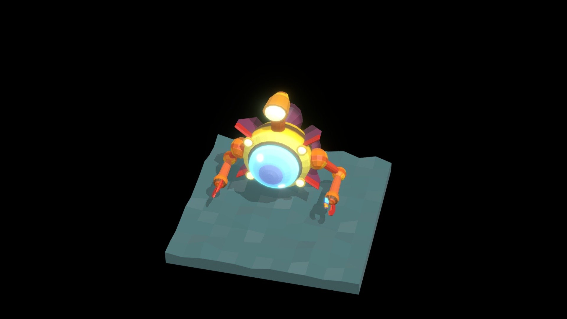 low poly submarine - 3D model by ricoartistico [511fa1a] - Sketchfab
