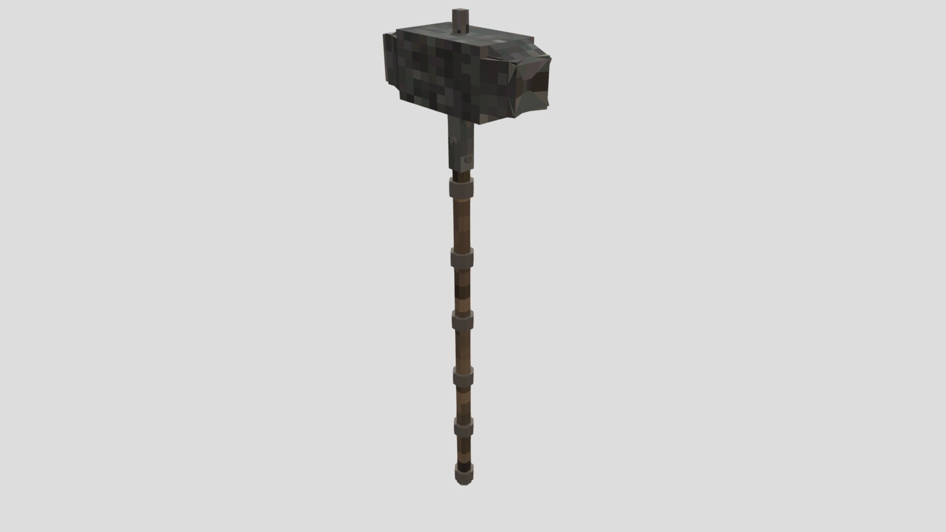 [ Minecraft ] Iron Warhammer - Download Free 3D model by HashtagLoulou ...