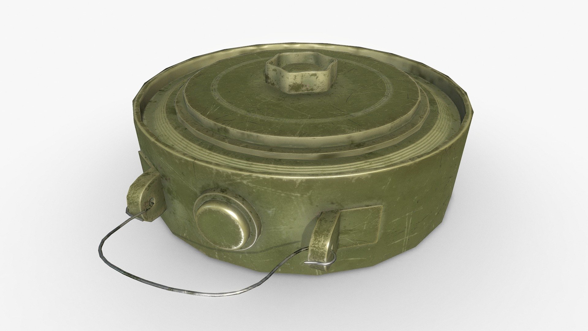Anti tank mine (Landmine) - Buy Royalty Free 3D model by Pieter ...