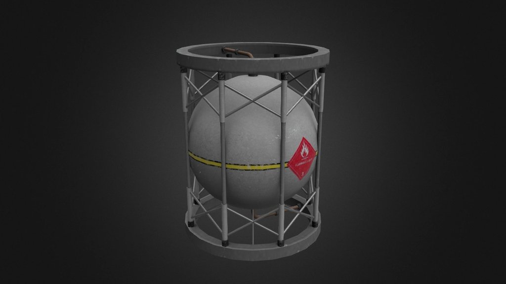 Spherical Fuel Tank - 3D model by mariohm1311 [512aea8] - Sketchfab
