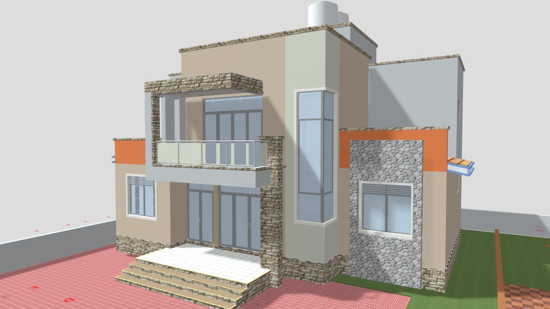 EPS Demo Houses 1 - 3D model by TonyOjelel [512cc49] - Sketchfab