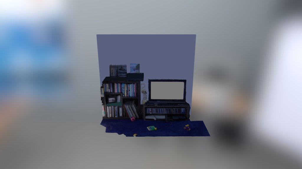 Book Shelf Scene - 3D model by jonesjeff [51300ba] - Sketchfab
