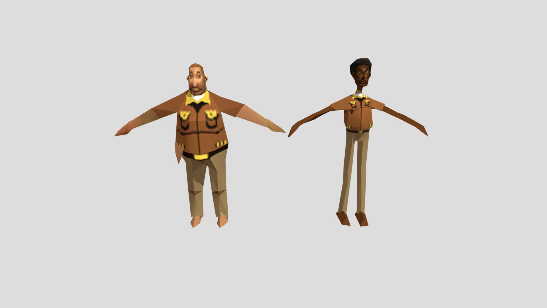 Officers Landers and Lister from Monster House - Download Free 3D model ...