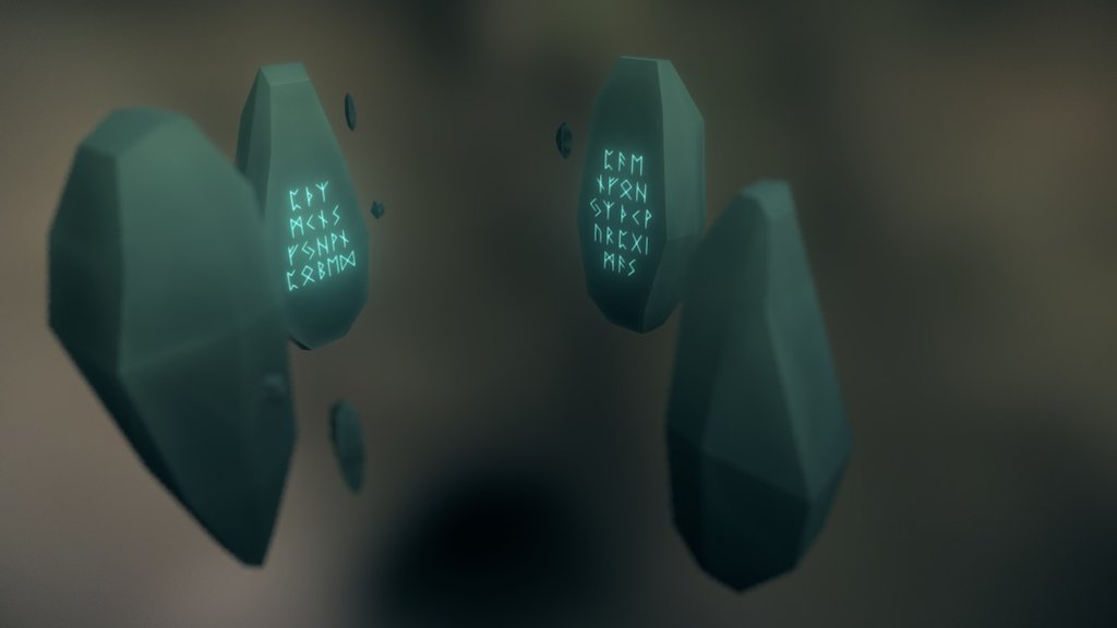 Low Poly Floating Stones (Animation) - 3D model by nadjaschuller ...