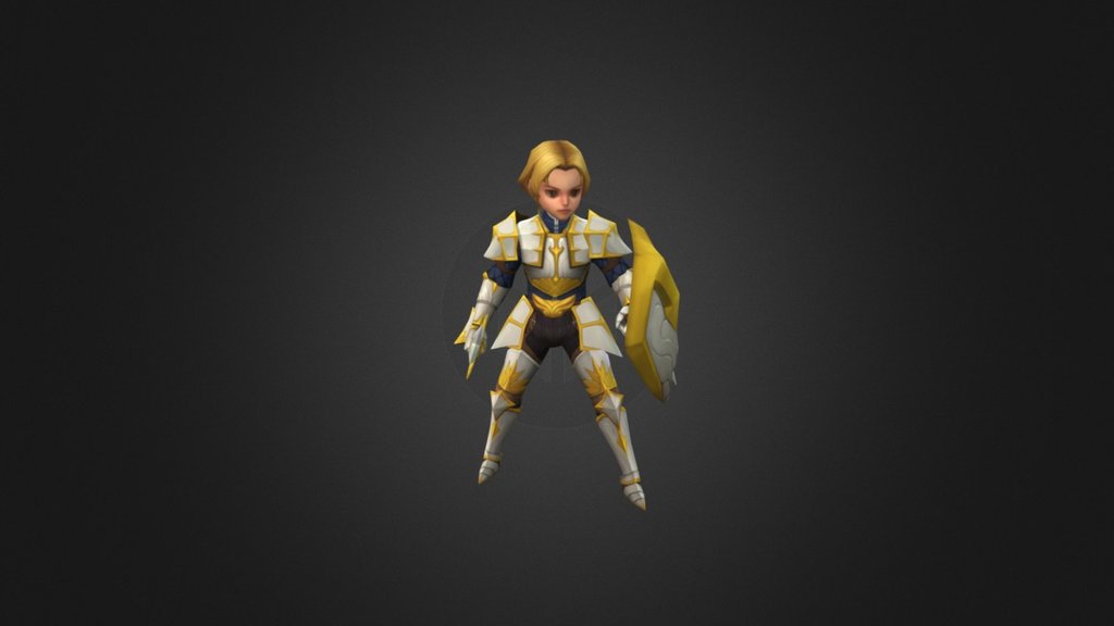Knight (Hand Painted Texture) - 3D model by centuruk [5133be9] - Sketchfab