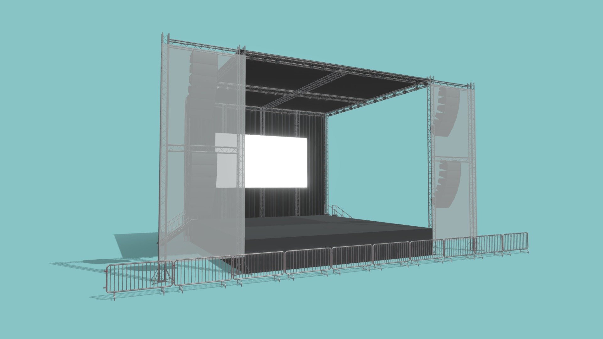 Concert Stage 6 - Buy Royalty Free 3D model by CGBee (@cg.bee) [5134cfa ...