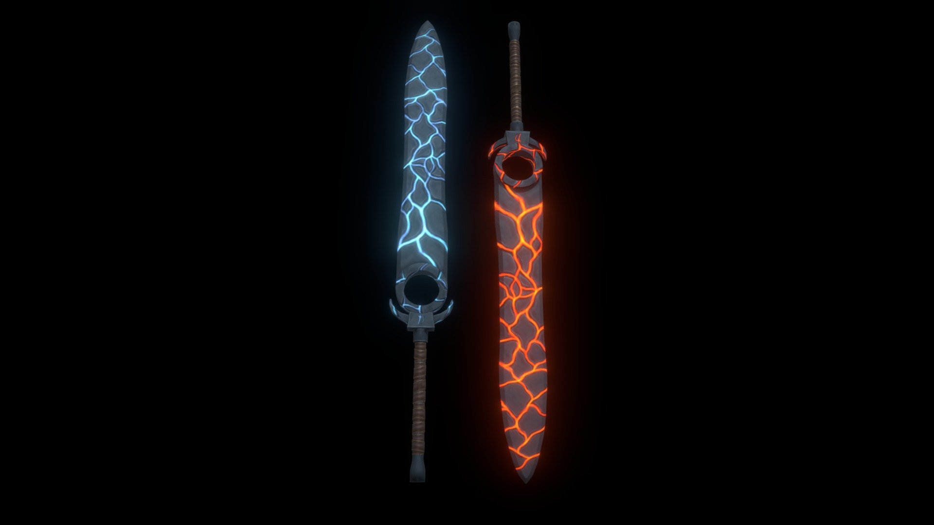 Fantasy Swords Ice and Fire - Download Free 3D model by Toni García ...