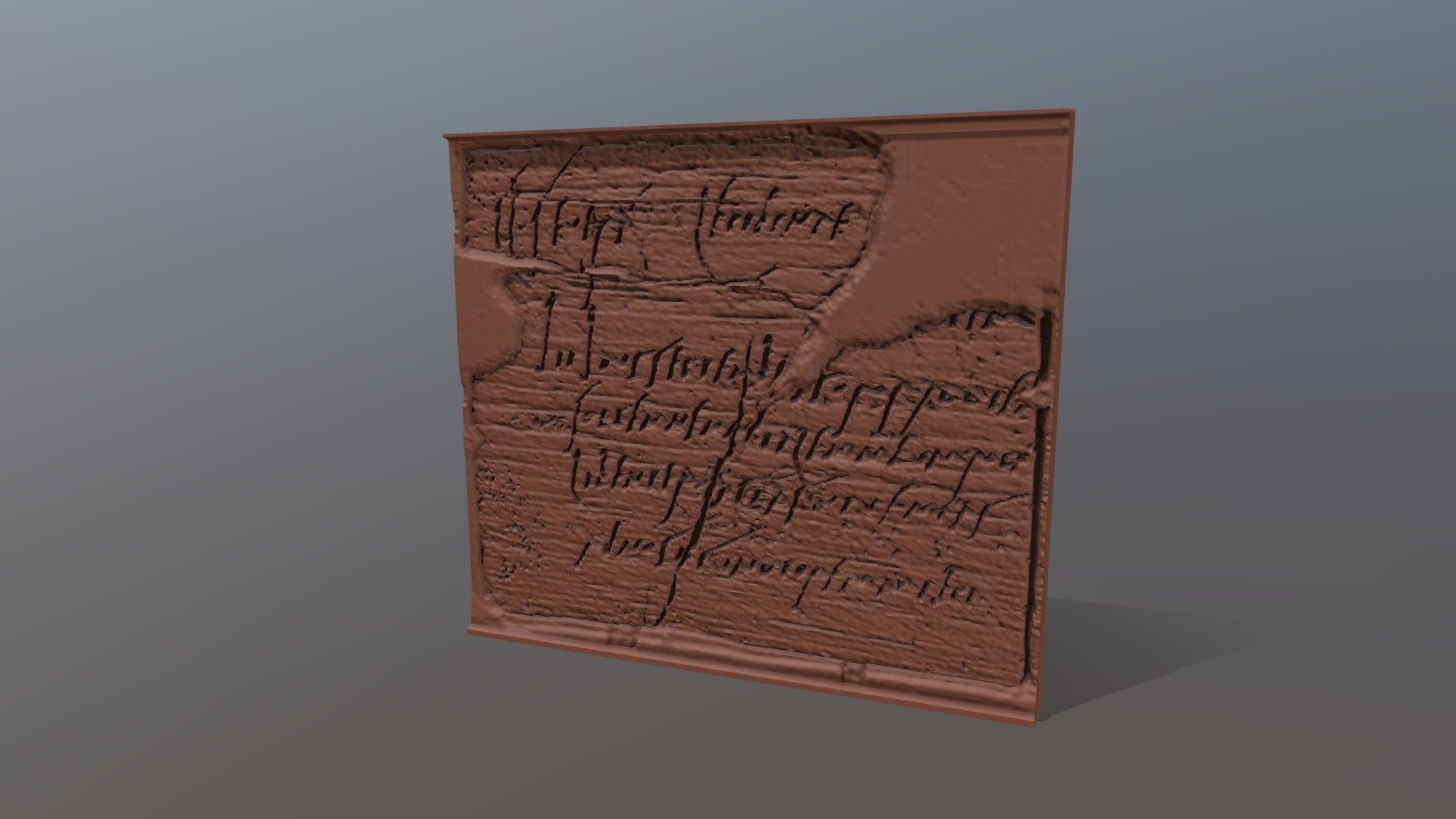 Vindolanda Writing Tablet (Impression) - 3D model by Rhys Williams ...