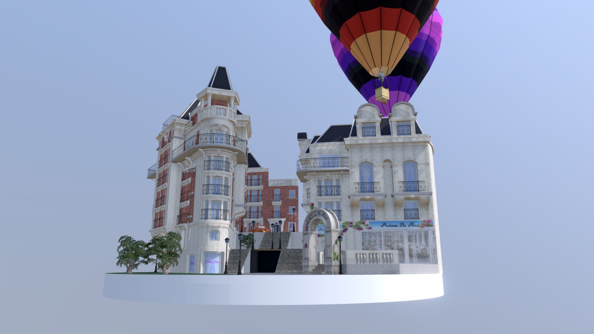 Cityscene - Montmartre, Paris - 3D model by Pauline Vanden Heede ...