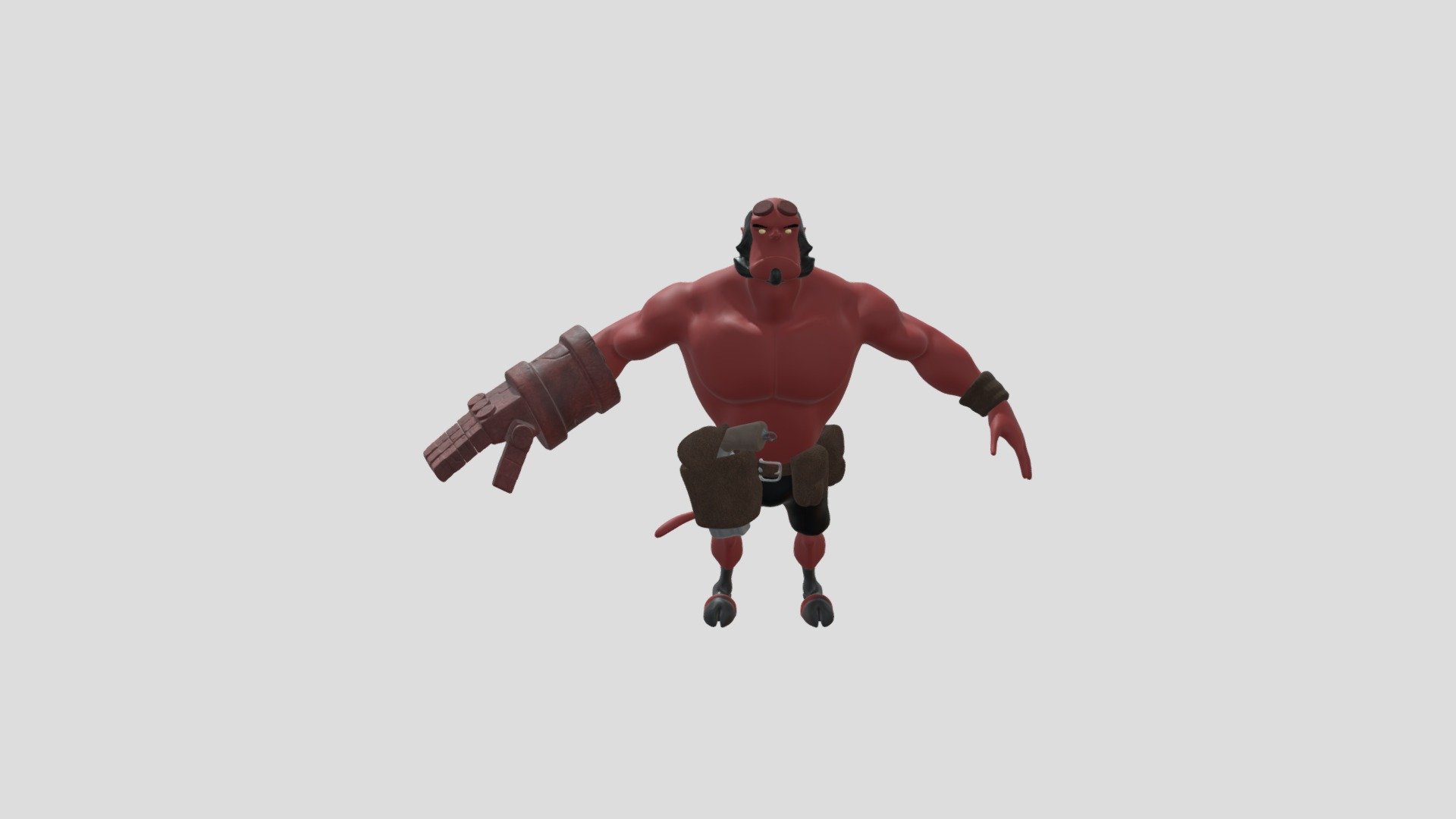 Hellboy - 3D model by juanlahitte [513848f] - Sketchfab