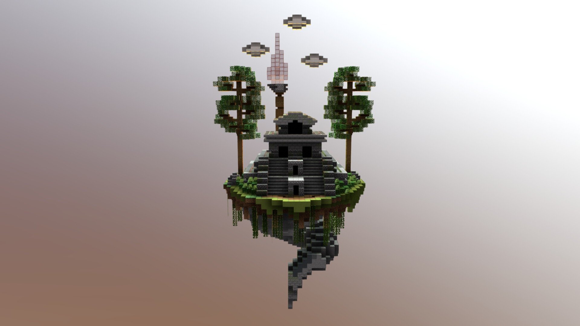 Skyblock Island ~ Temple Theme - 3D model by KoraProjects [5138fbc ...