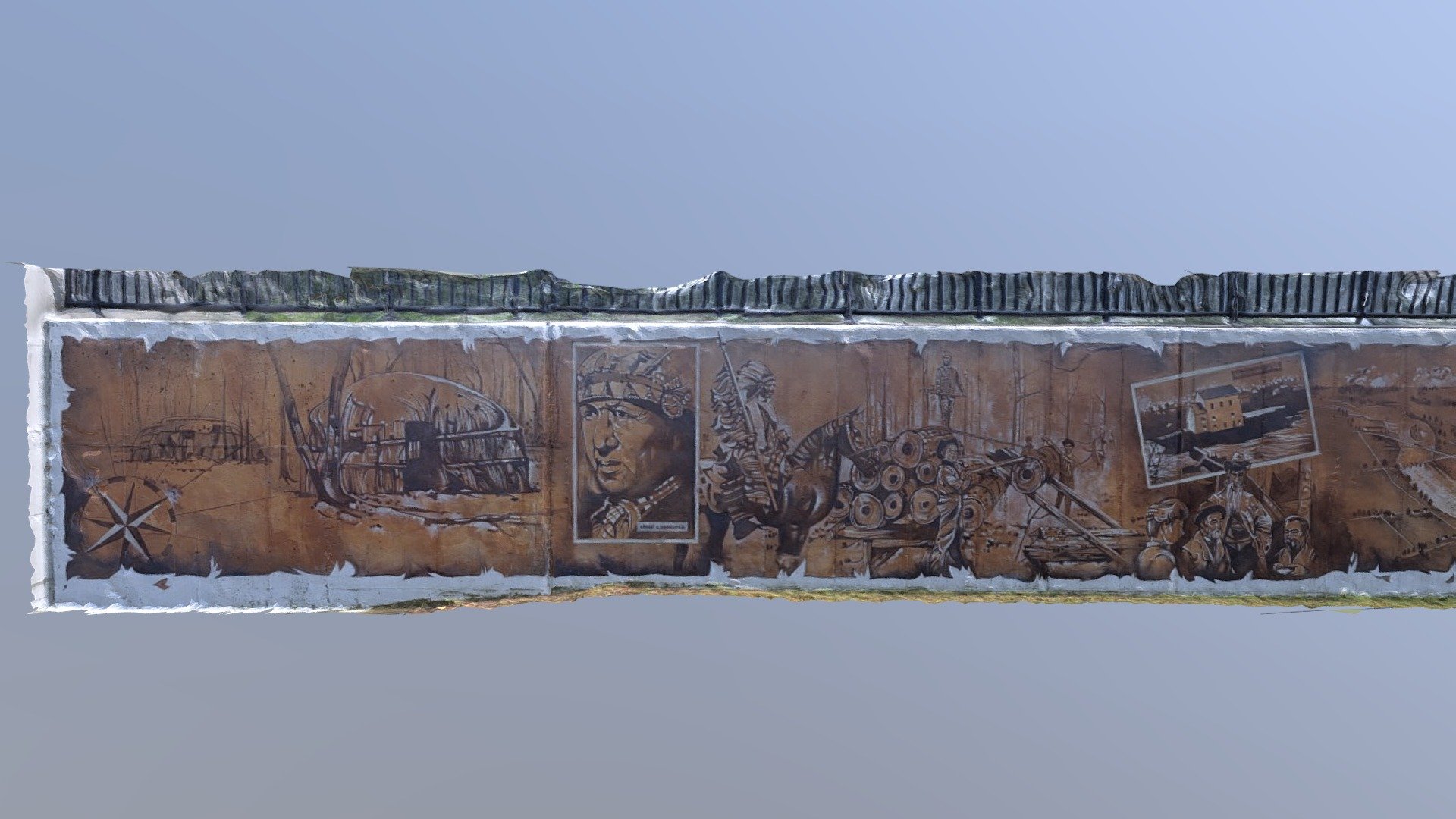 Belding History Library Wall Mural - 3D model by Masterwork Studio ...