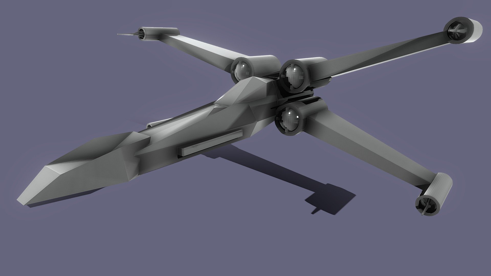 X-Wing low poly model - Download Free 3D model by youssef creation ...