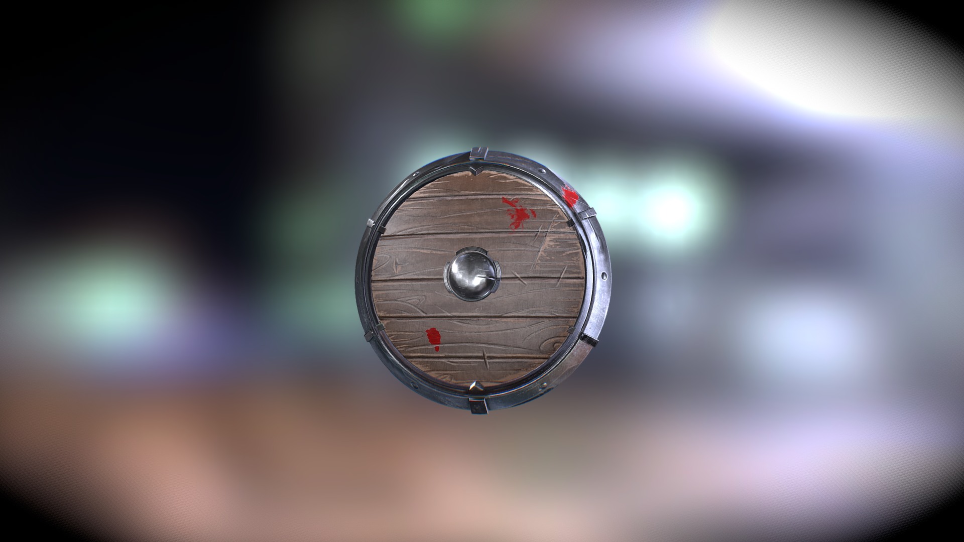 Game ready PBR Low Poly Wooden medieval Shield - 3D model by JMT ...