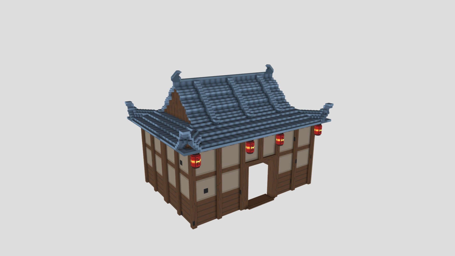 GTLF Jap building - 3D model by Tdawgdesigns [514287e] - Sketchfab