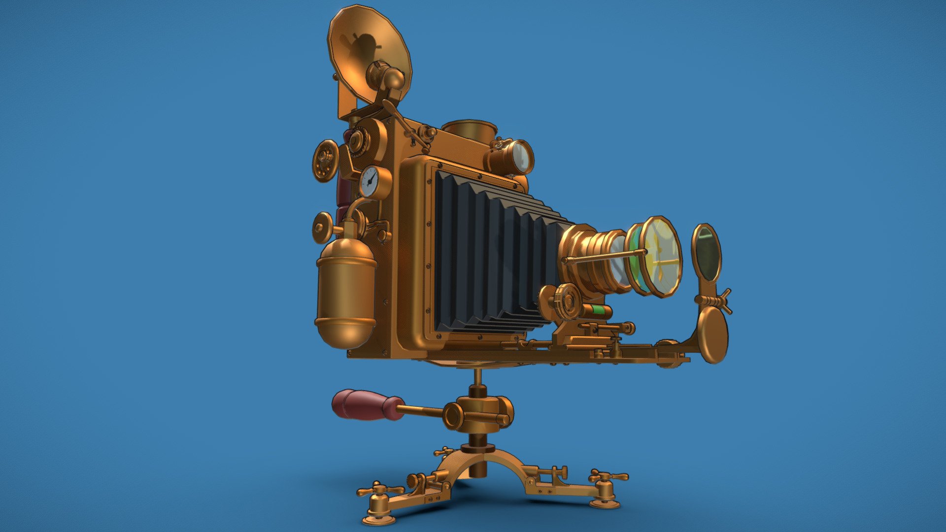 Steampunk camera [XYZ school Coursework] - Download Free 3D model by ...
