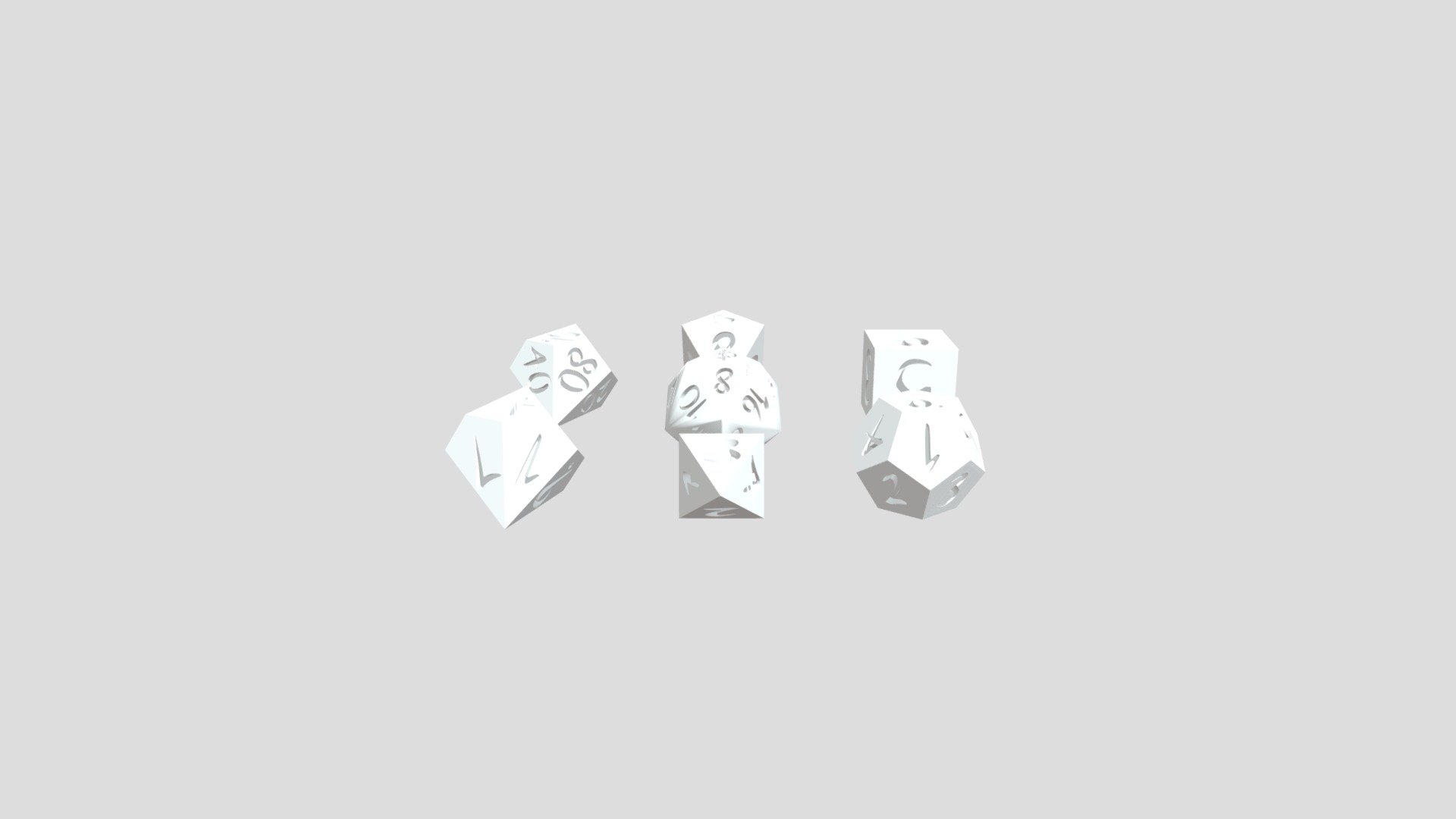 Custom Dice set - 3D model by davidmillsart [5147241] - Sketchfab