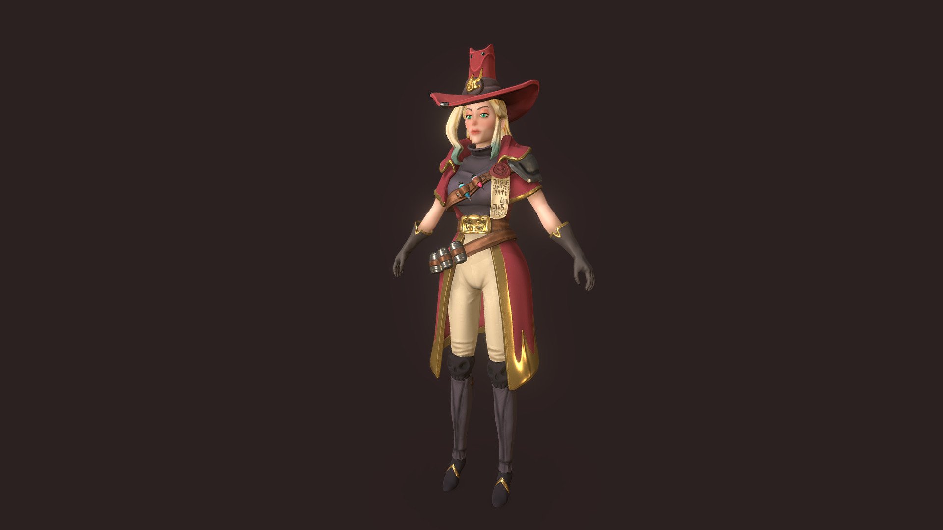 pirate Captain - 3D model by Wilfyna [51476a2] - Sketchfab