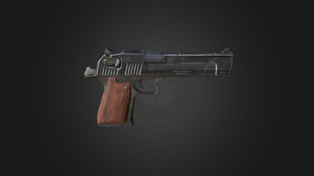 Desert Eagle stylized test - 3D model by Lorenzo (@grimw0lf) [51489f1 ...