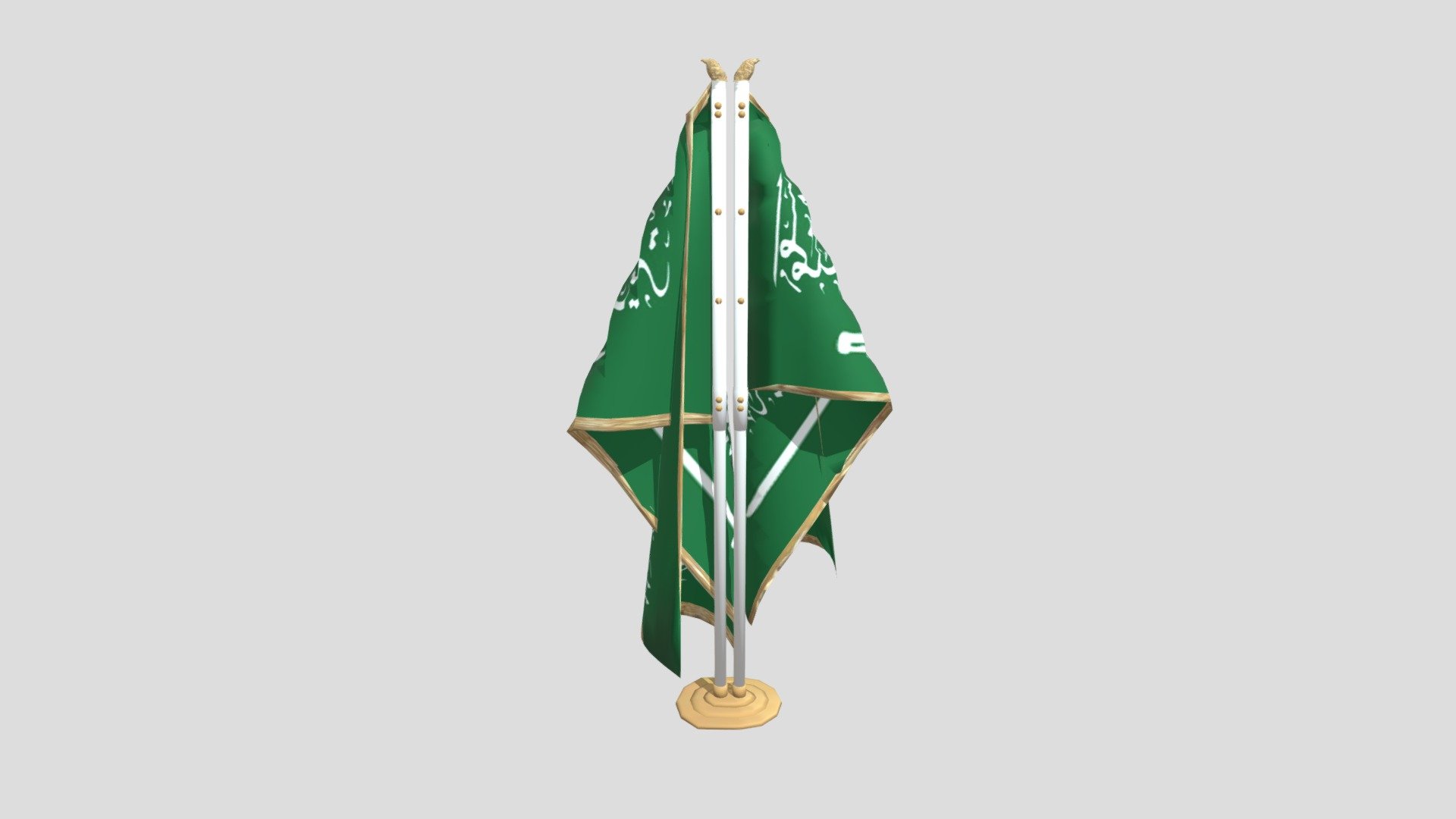 SAUDI ARABIA FLAG - KINGDIOMS SAUDI FLAG - 3D model by vmc ...