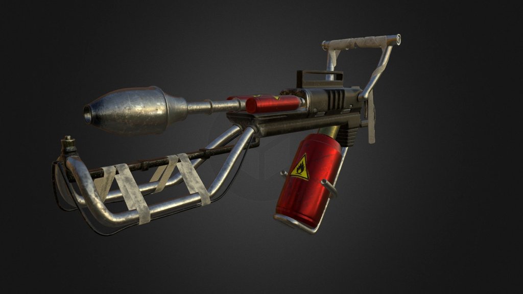 Flamethrower - 3D model by Manishka (@kingofpolygons) [5148eaf] - Sketchfab