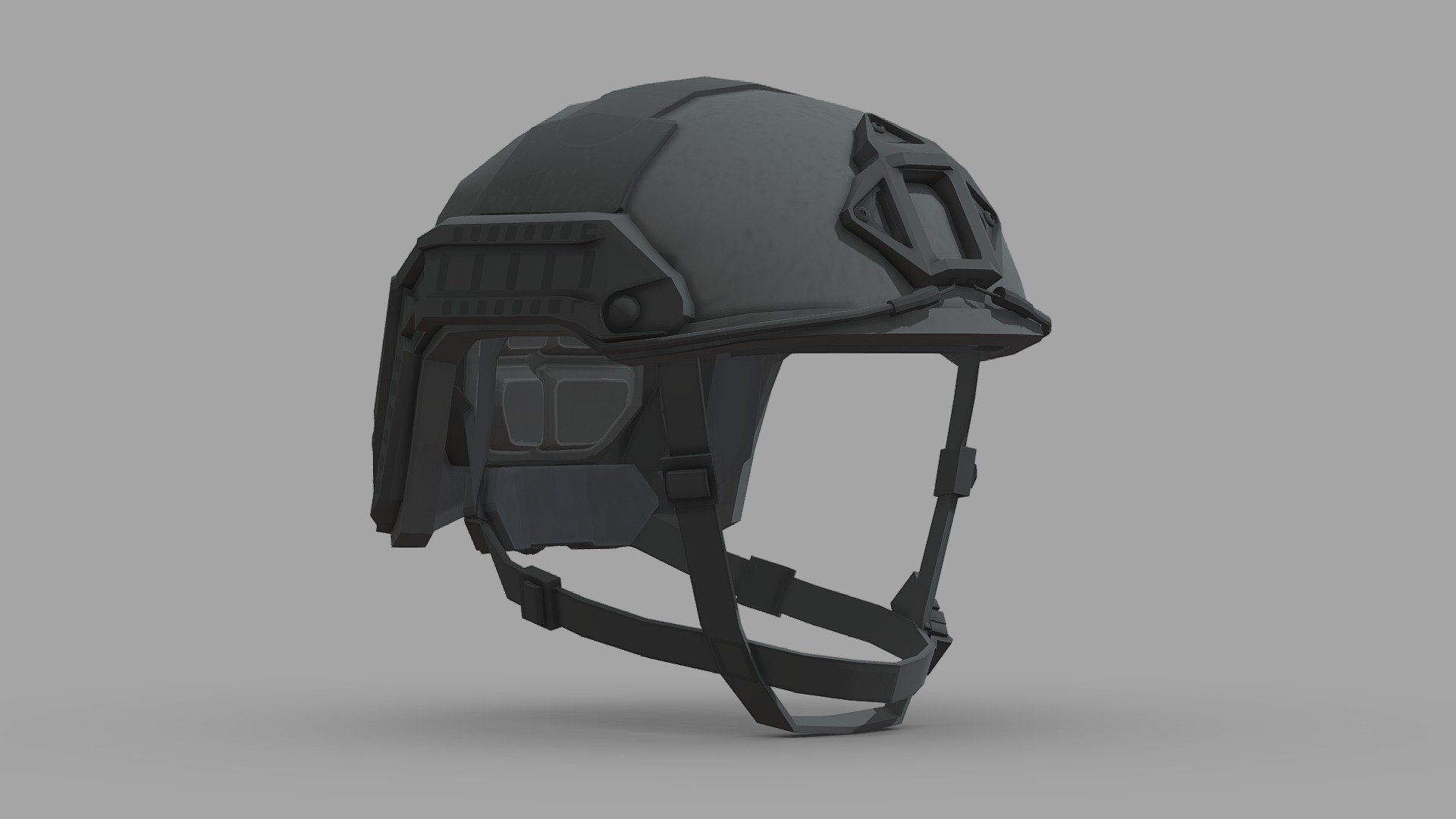 Low-poly FAST MT Helmet - 3D model by Harberth [51499c5] - Sketchfab