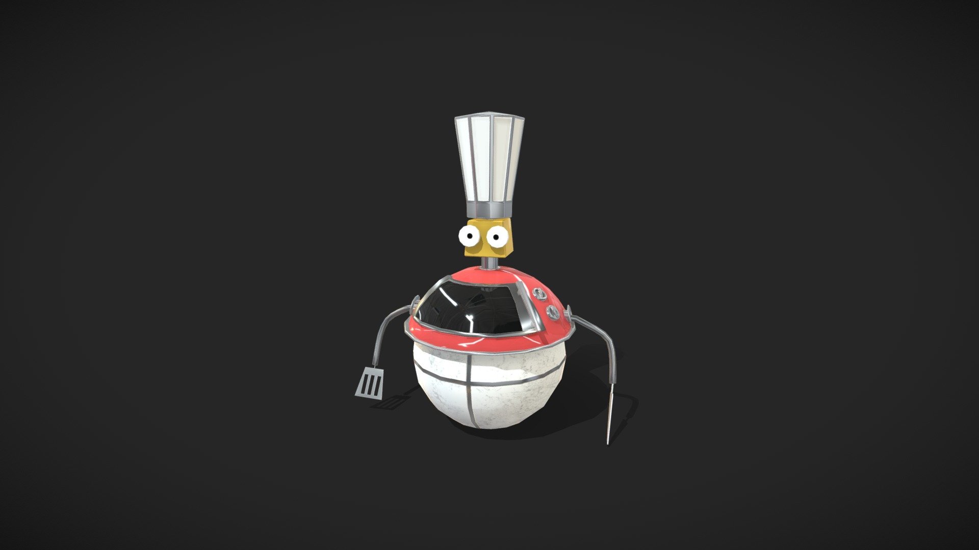 Cook Robot - 3D model by luciecapdeville [514a6fc] - Sketchfab
