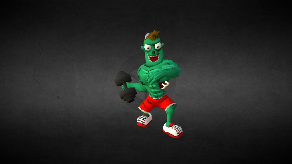 Gym Freak Zombie - 3D model by TheSimpleGameDev [514e6c6] - Sketchfab
