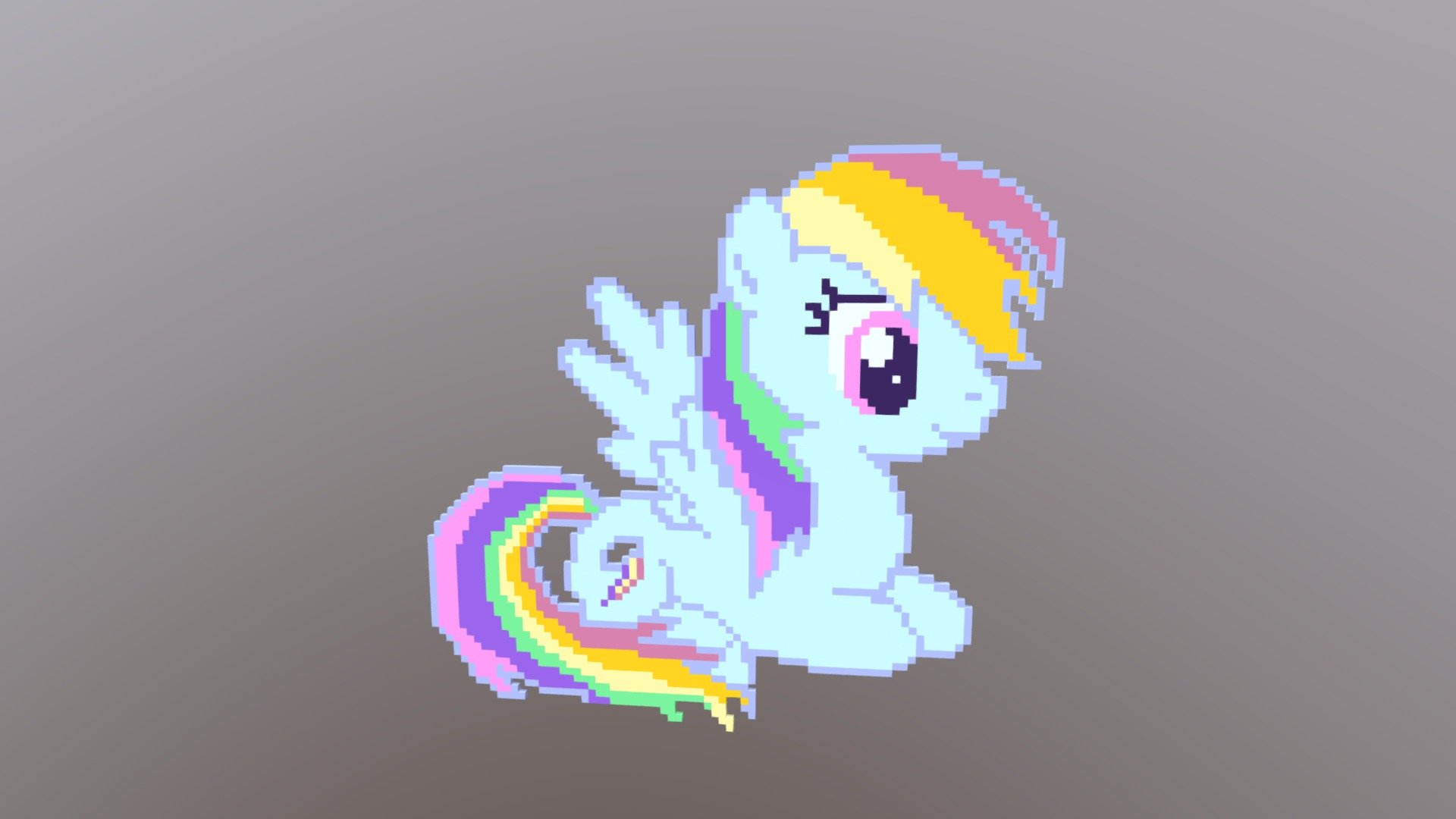 RAINBOW DASH - 3D model by gemma55555 [514edf2] - Sketchfab