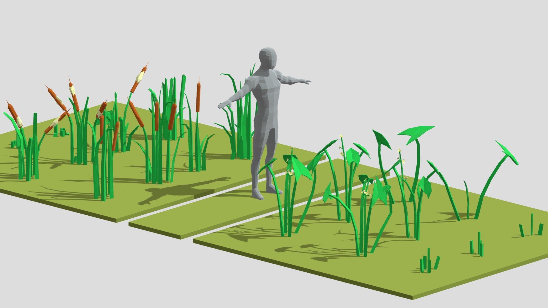 Low-Poly Swamp Plants WIP - Download Free 3D model by Keretor ...