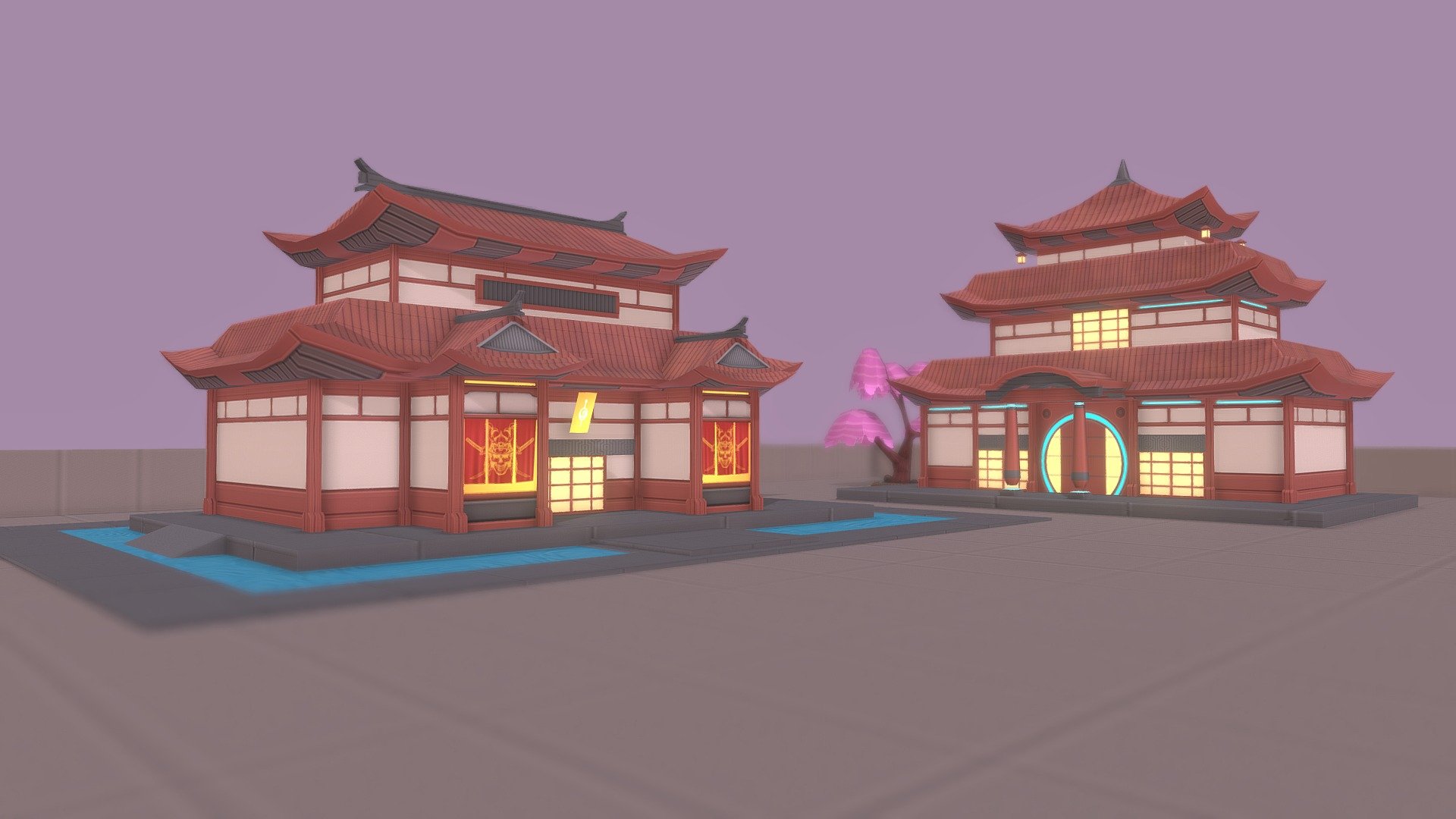 Modular Japan Houses - 3D model by lismark88 [514fdd0] - Sketchfab