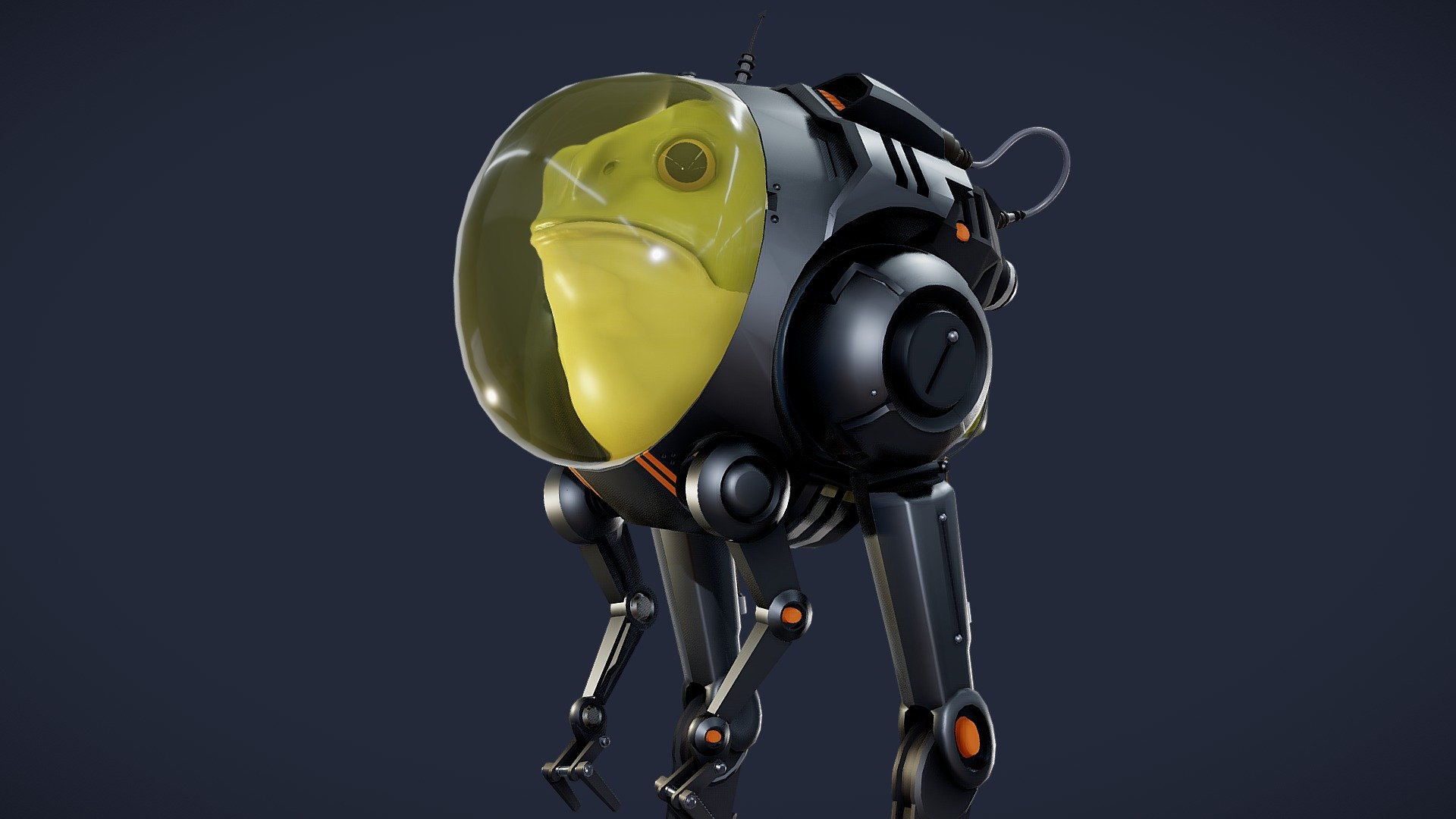 Draft- Sci-Fi Toad [Coursework XYZ school] - Download Free 3D model by ...
