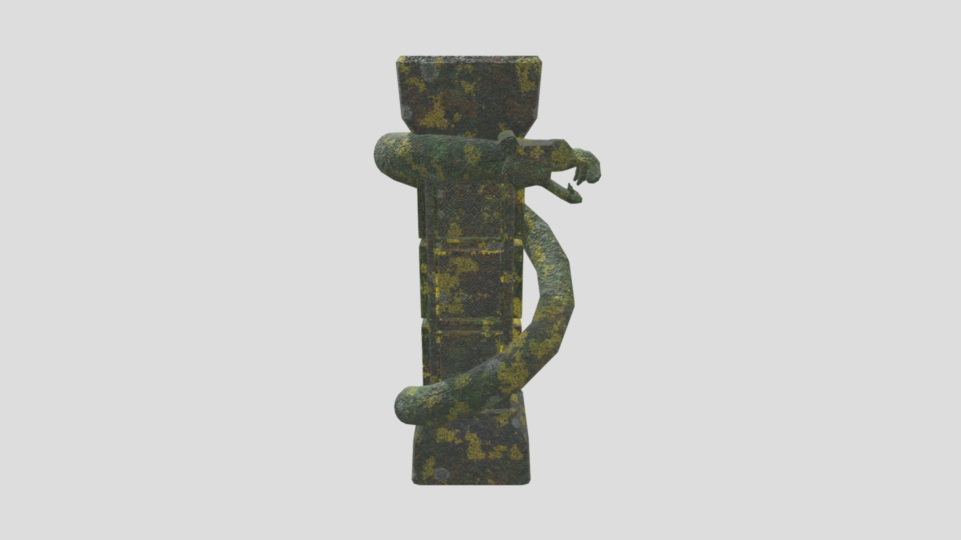 Stone Snake Pillar - 3D model by Josh McAvoy (@McAvoyDesign) [51524e9 ...
