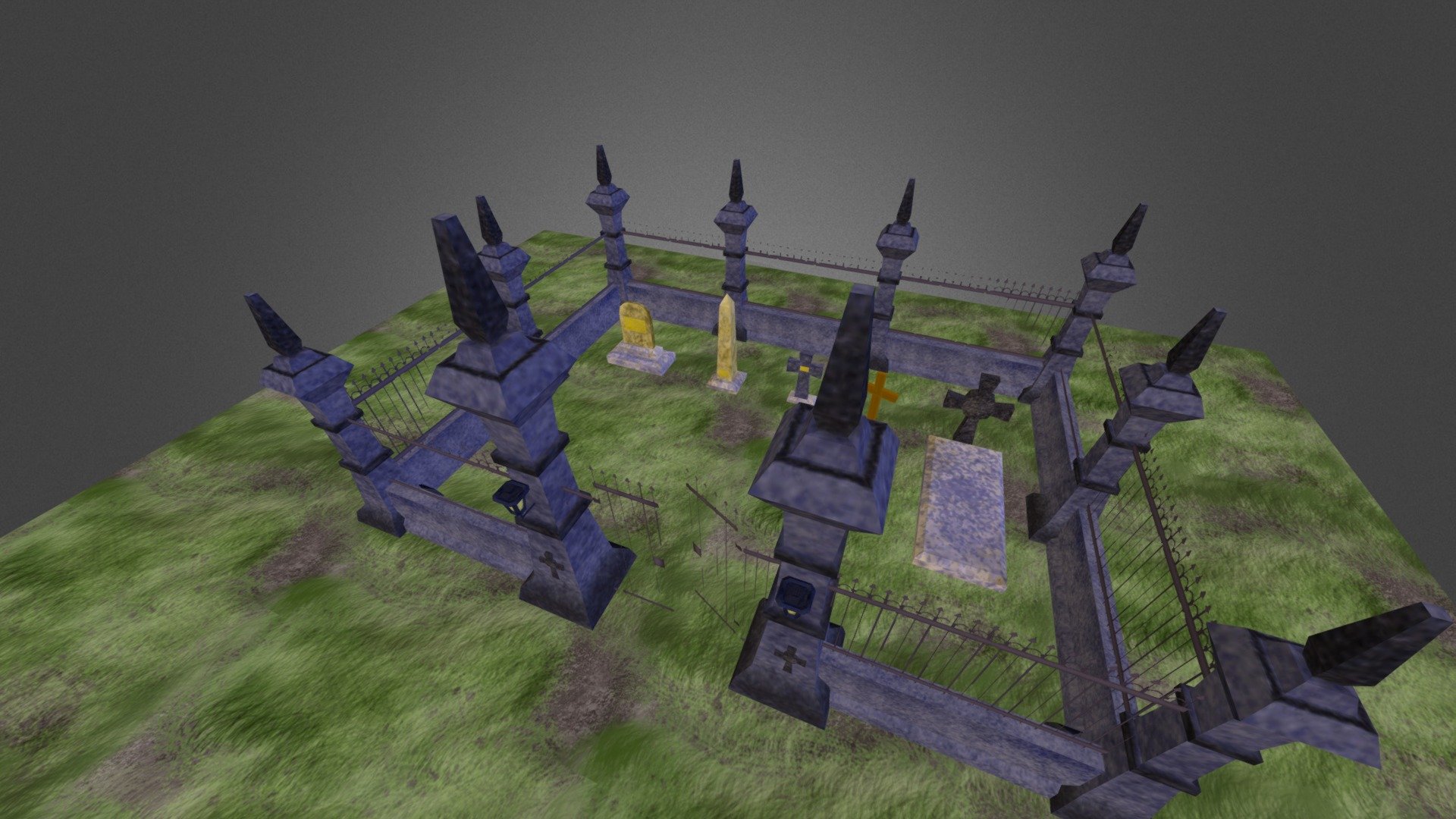 Modular Graveyard - 3D model by JCClave [5157d28] - Sketchfab