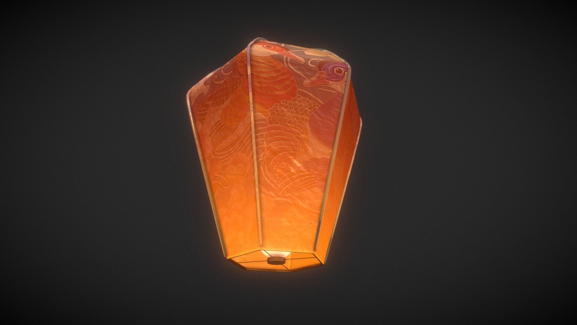 Kong Ming lantern _ sky lantern - 3D model by Young (@gunflame ...