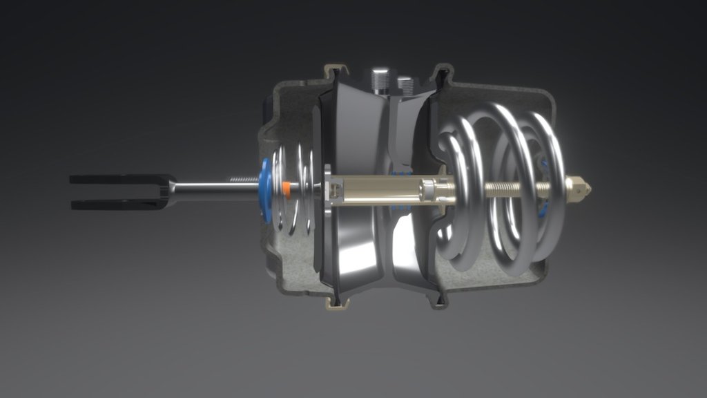Brake Actuator - 3D model by Pruitt Digital (@pruittdigital) [515ad89 ...