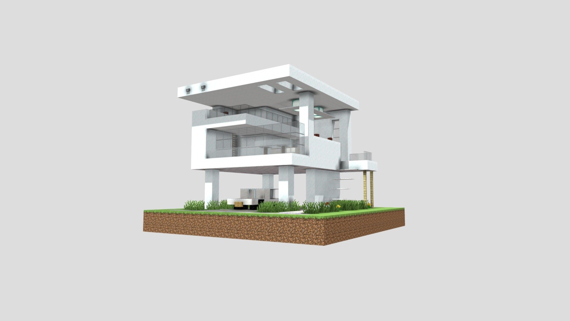 Minecraft Mini Modern House - Download Free 3D model by jar (@jar9th ...