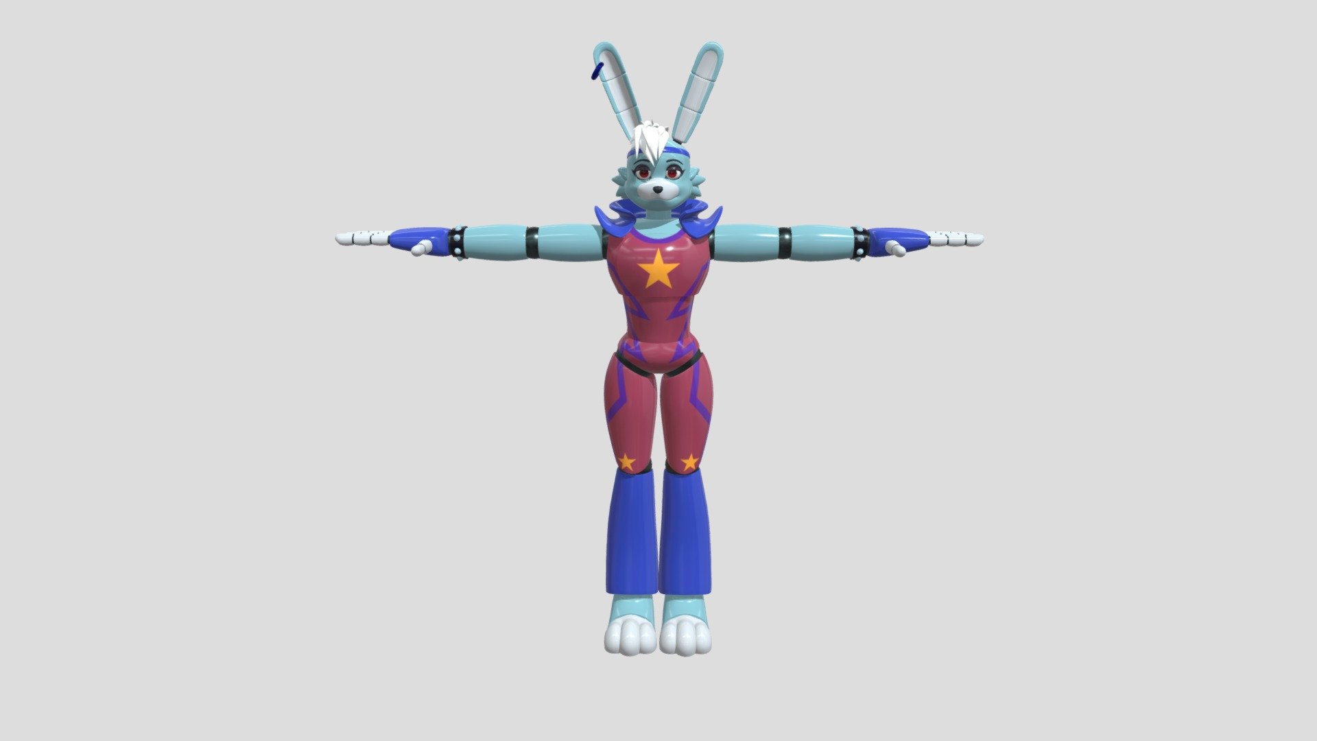 Glamrock Bonnie - Download Free 3D model by RoseDemo [515ede9] - Sketchfab