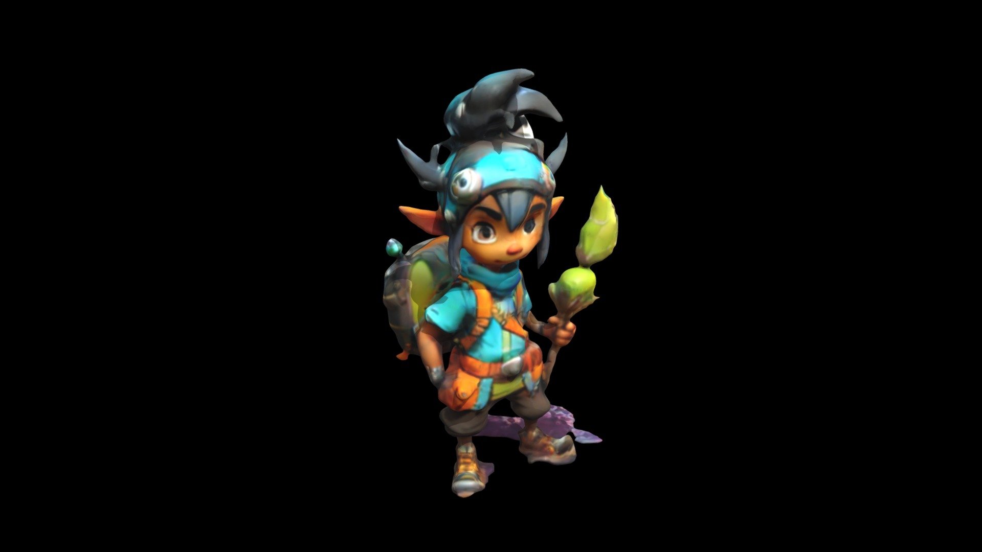 动画角色 "Raymond" - A young adventurer with goggles - Download Free 3D ...