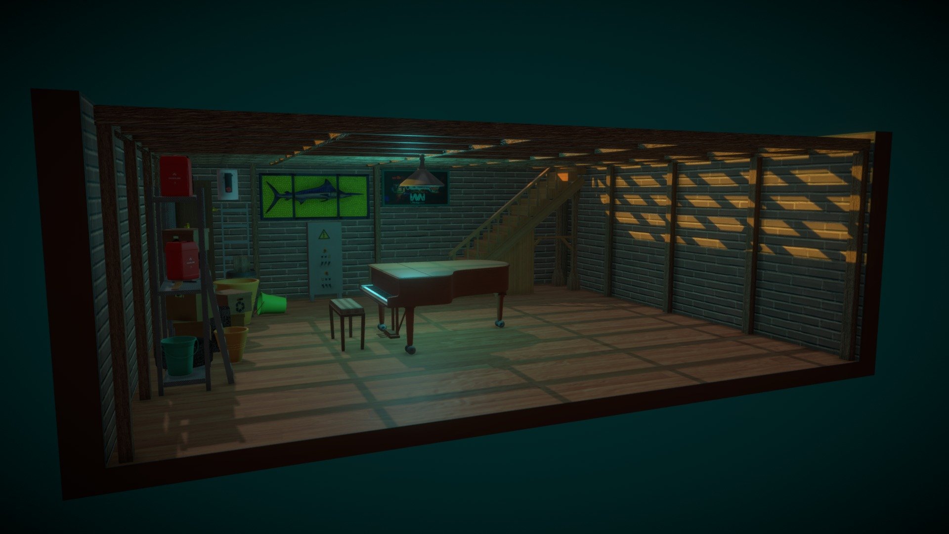 Basement - Download Free 3D model by Hugo Armando Villadiego A ...
