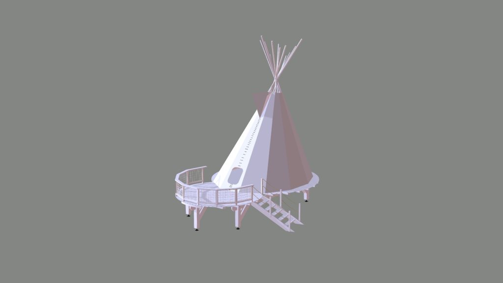 Tipi - 3D model by ArtConcept Bois (@artconceptbois) [5163466] - Sketchfab