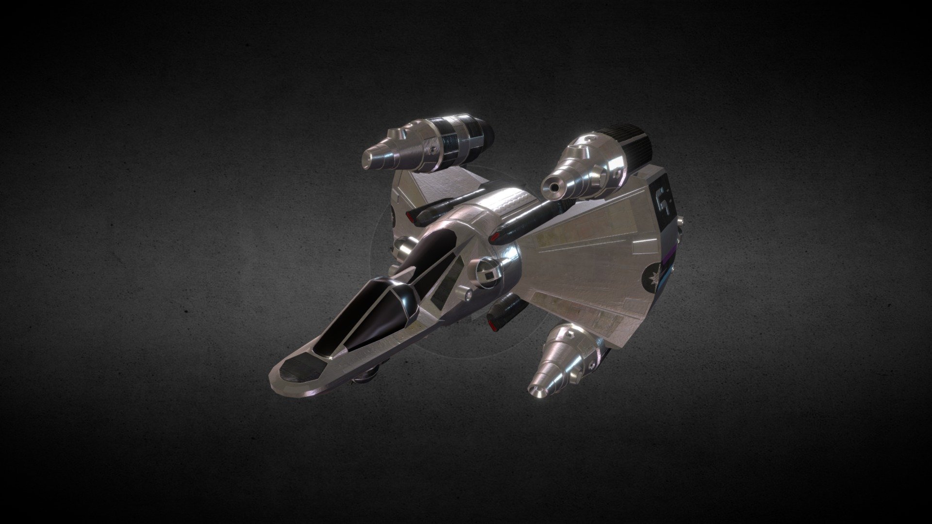 Gunstar - 3D model by PlattIntroTo3d [5164723] - Sketchfab