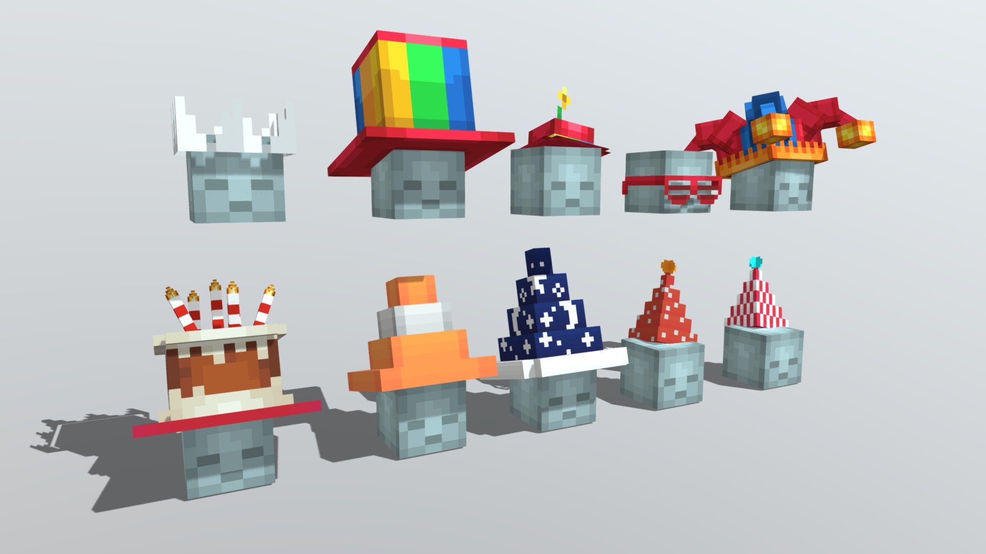 Party Hat Pack - 3D model by Detara [5166fc7] - Sketchfab