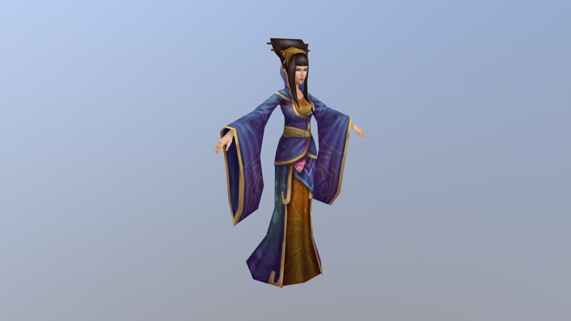 Historical Chinese girl - 3D model by eeriea [516727c] - Sketchfab