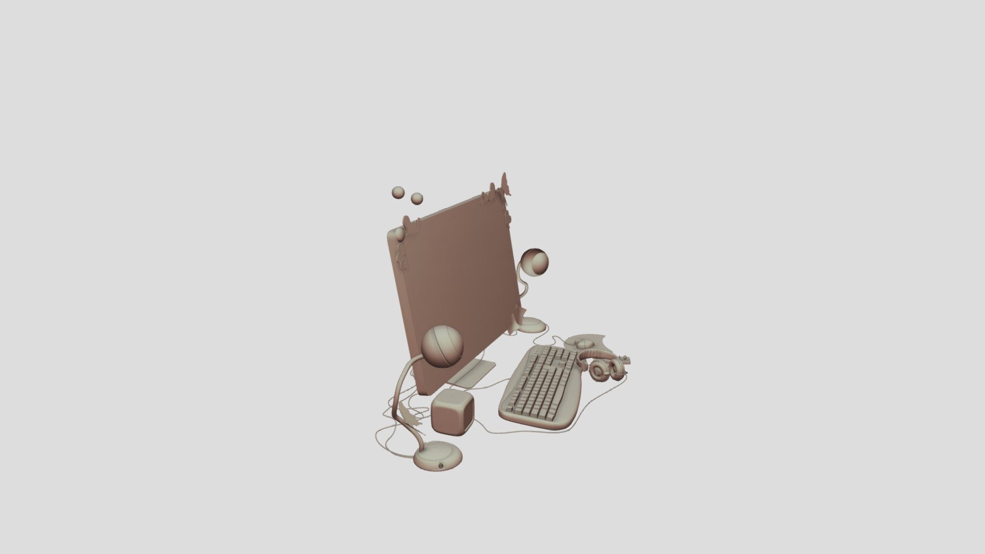 computer - 3D model by vukaka.dn94 [51681d4] - Sketchfab