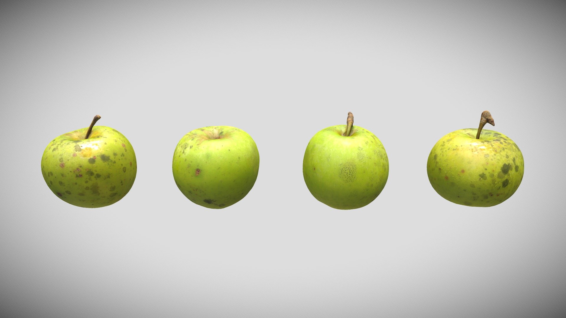 Crispen Apples 4-Pack - Natural Orchard - Buy Royalty Free 3D model by ...