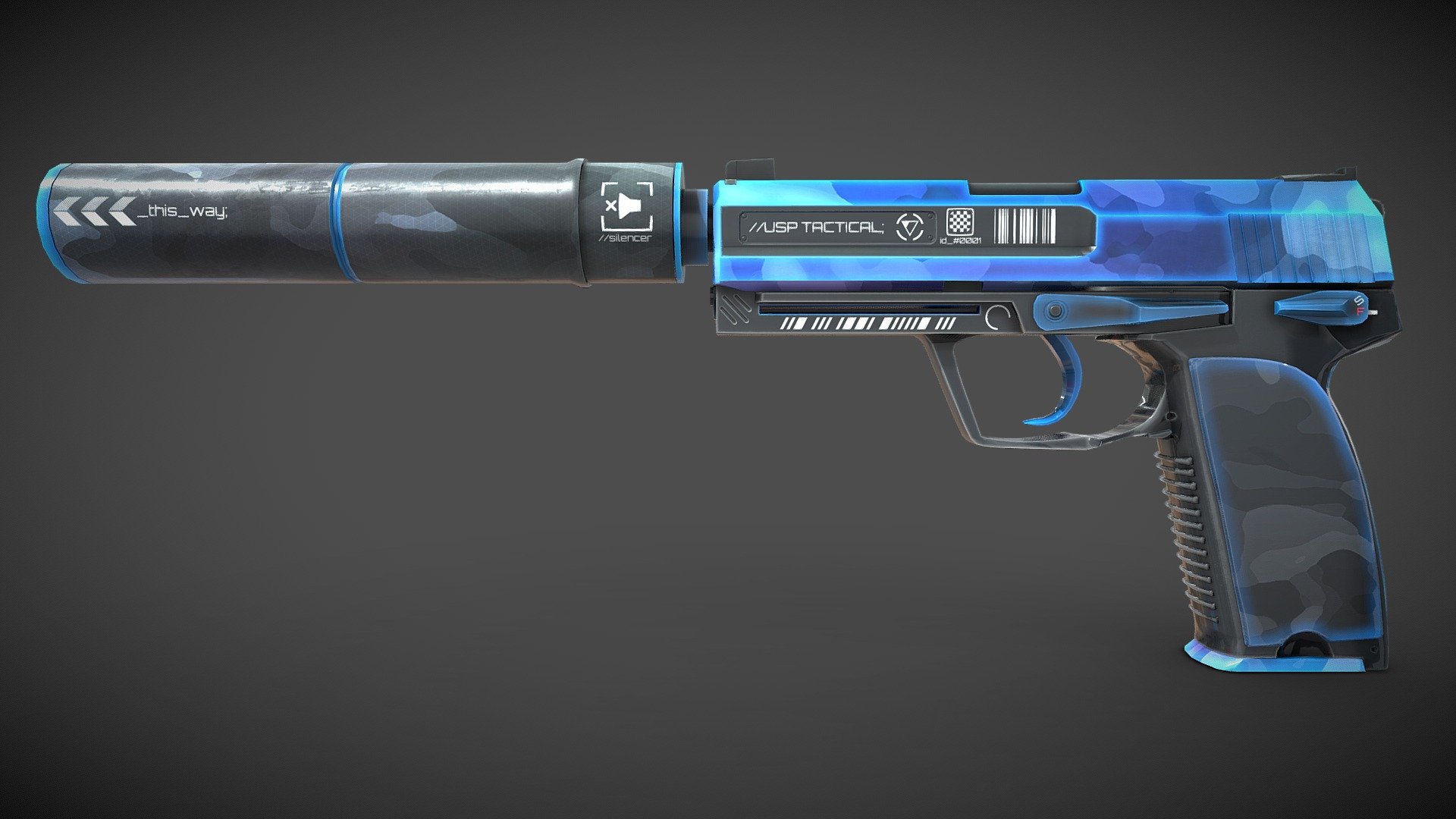USP-S // Color Scheme - 3D model by ap0skyre [51695d8] - Sketchfab