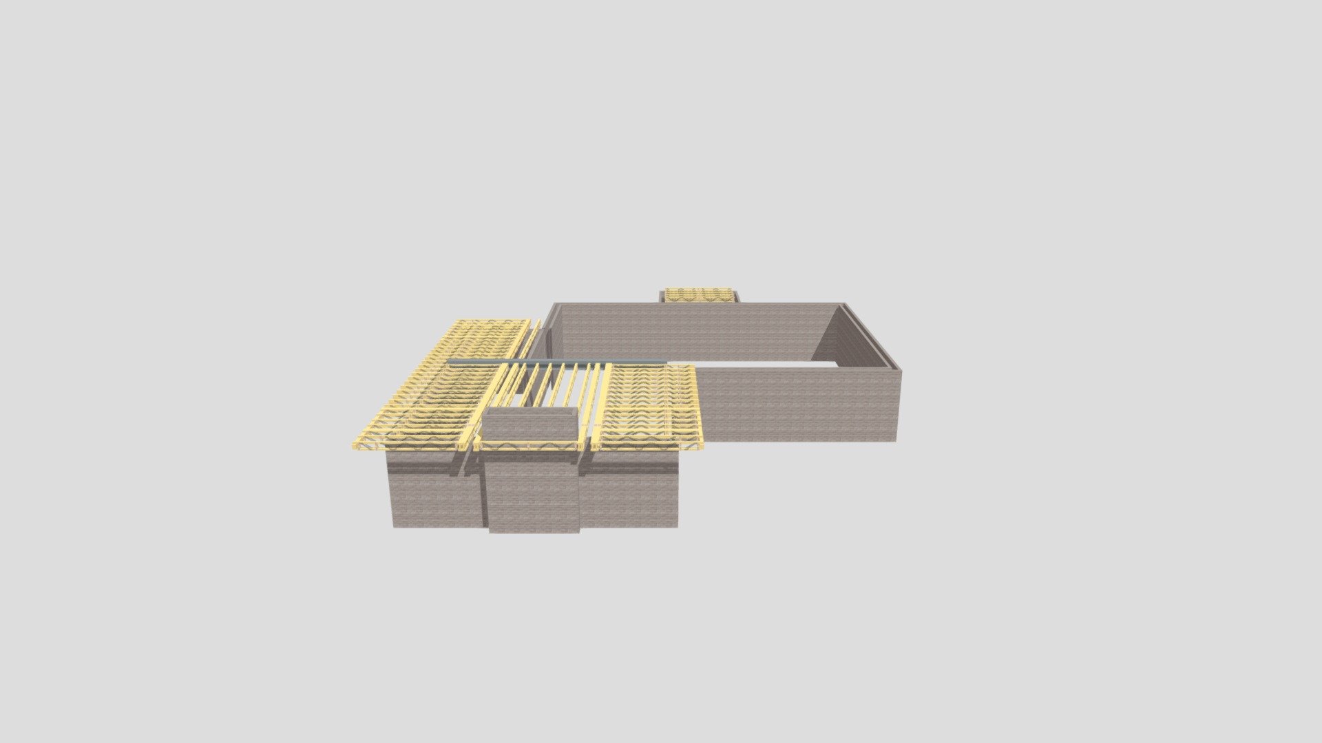 Mannion Flat Roof Rafters - Download Free 3D model by Dermf [516a29a ...