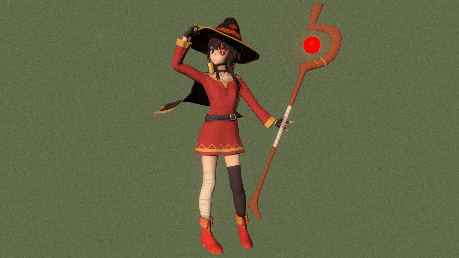 Megumin 03 - Buy Royalty Free 3D model by 3d Anime Girls Collection ...
